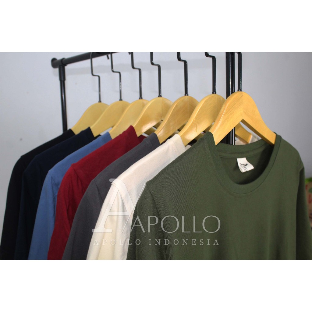 Jual APOLLO Kaos Polos Basic Pria dan Wanita Lengan Pendek Cotton ...