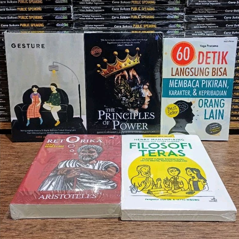 Jual Paket 5 Buku Retorika The Principle Of Power Filosofi Teras