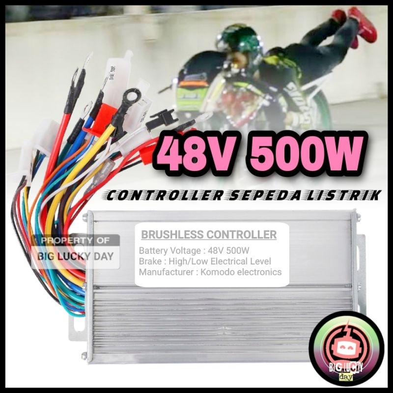 Jual CONTROLLER SEPEDA LISTRIK UNIVERSAL 48V 500W KONTROLER CONTROLER ...
