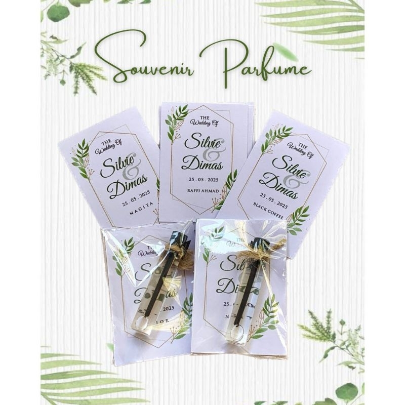 Jual SOUVENIR PARFUM PERNIKAHAN FREE KARTU UCAPAN TERIMAKASIH CUSTOM ...