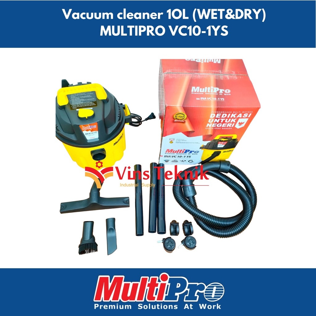Jual Mesin pengisap debu 10L Vacuum cleaner VC10-1YS MULTIPRO VC 10-1 YS | Shopee Indonesia