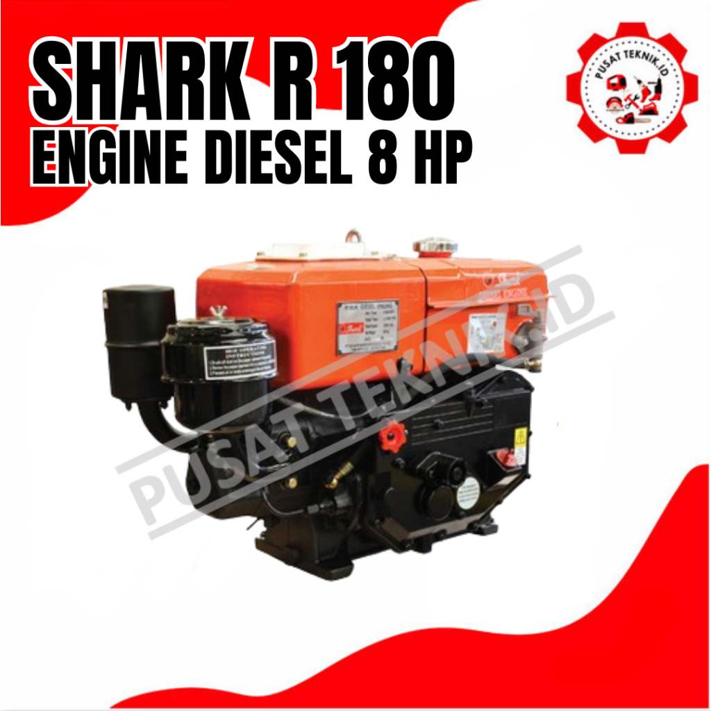 Jual SHARK DIESEL ENGINE R 180 DIESEL SHARK 8 HP SHARK R180 | Shopee ...