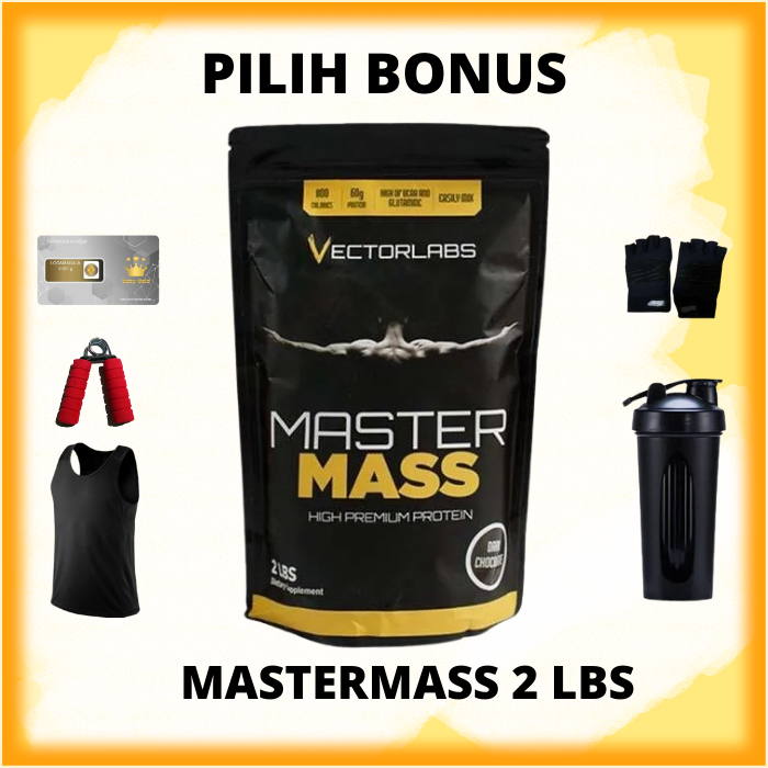 Jual Vectorlabs Master Mass Gainer 2 lbs 900 gram Susu Protein Gym ...