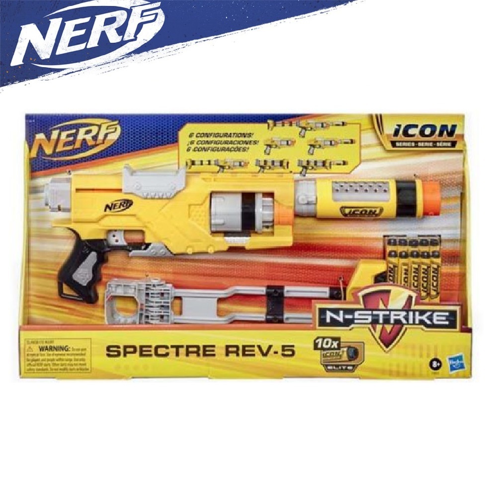 Jual NERF N-STRIKE Icon Spectre Rev-5 Blaster NRRE9809 | Shopee Indonesia