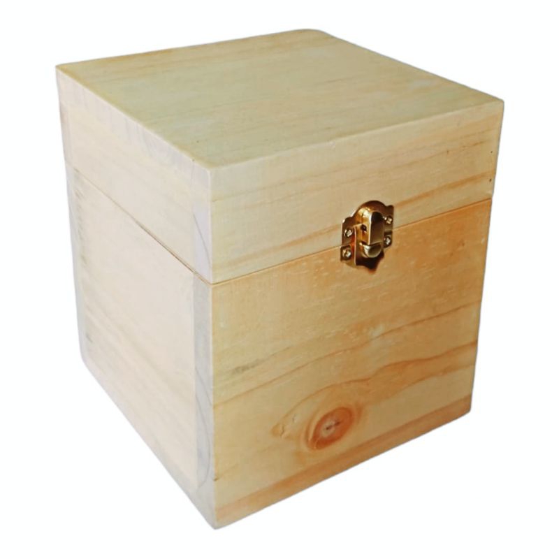 Jual Box/Kotak kayu ukuran 11,5×11,5×13,5cm full kayu | Shopee Indonesia