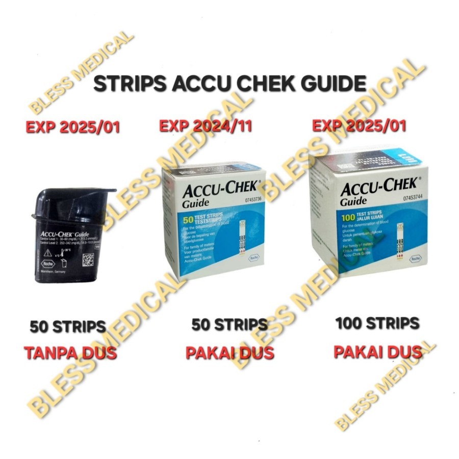 Jual Strip Accu Chek Guide 50 Test Strip/AccuCheck Guide Test Strip ...