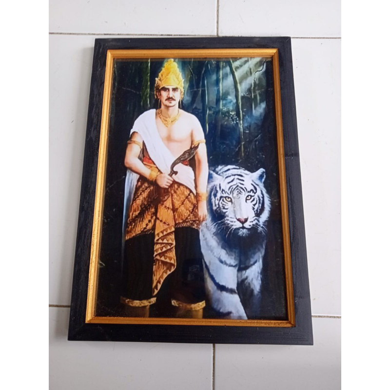 Jual Hiasan Dinding Lukisan Cetak plus bingkai Pangeran Siliwangi dan ...
