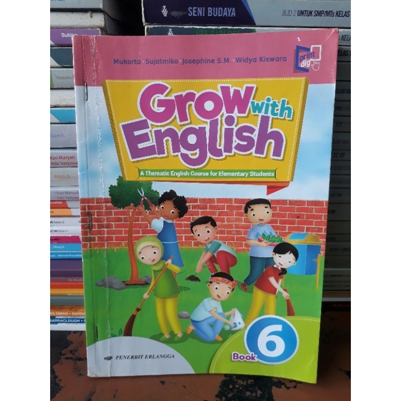 Jual BUKU BAHASA INGGRIS GROW WITH ENGLISH KELAS 6 - VI SD KURIKULUM ...