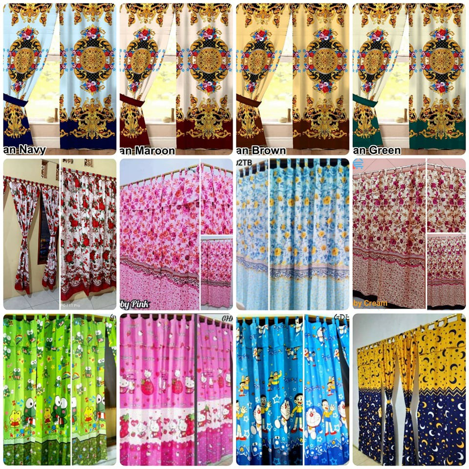 Jual GORDEN JENDELA 150CM KAMAR TIDUR KARAKTER MURAH | HORDENG TIRAI JENDELA KAMAR ESTETIC ...