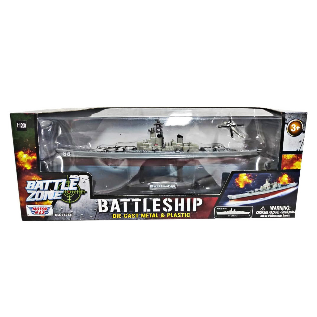 Jual Motormax 1:1200 Diecast Battleship 76786 Mainan Kapal Perang ...