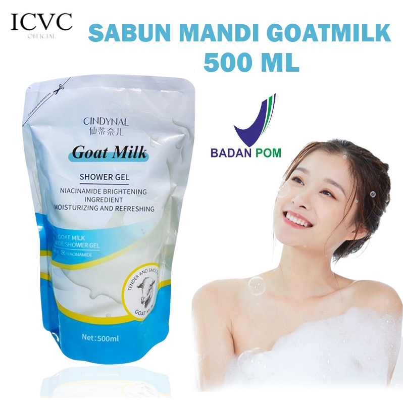 Jual [500ML] CINDYNAL | Sabun Mandi Cair Goat Milk Body Wash Sabun ...