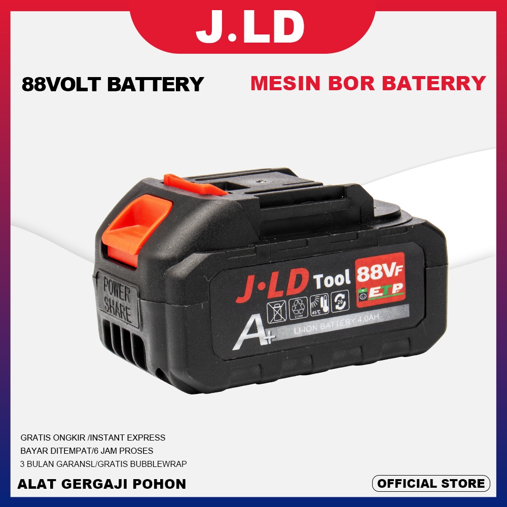 Jual JLD Baterai impact 88vf Baterai Bor Cordless 88Vf 4.0Ah impact jld ...