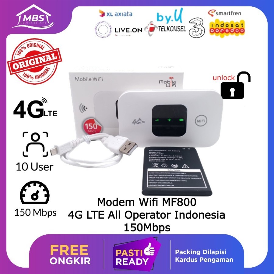Jual Modem Wifi Mifi 4G LTE Unlock ALL Operator | Shopee Indonesia