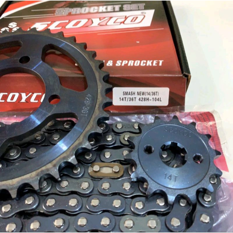 Jual Gear Paket Dapan Belakang Set Rantai Suzuki Smash New Shogun 125 ...