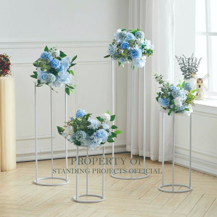 Jual Paket Hemat Isi 4 Stand Bulat dan Stand Kotak - Wadah Pot Besi ...