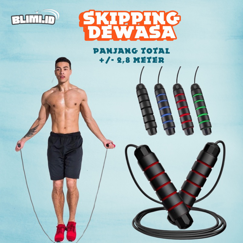 Jual SKIPPING JUMP ROPE TALI BAJA ALAT OLAHRAGA LOMPAT TALI SKIPING ...