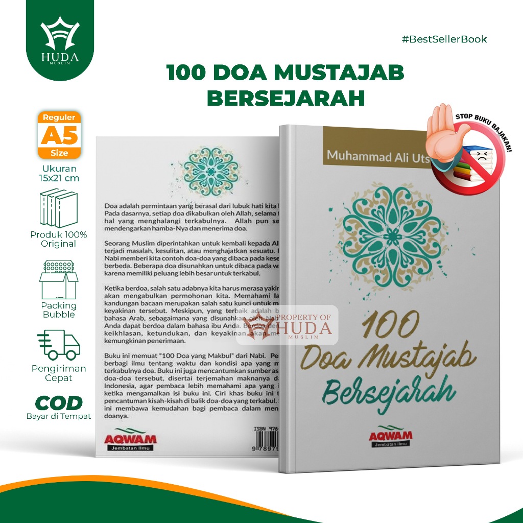 Jual [ORIGINAL] 100 Doa Mustajab Bersejarah - Aqwam | Buku Doa-Doa ...