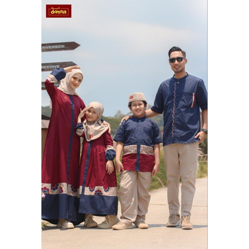 Jual Sarimbit Keluarga D Qamara by Dannis Collection/sarimbit Dannis Terbaru 2024 | Shopee Indonesia