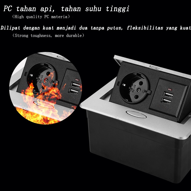 Jual Stop Kontak Lantai Flip Up Slow Motion Stopkontak/Stop Kontak ...