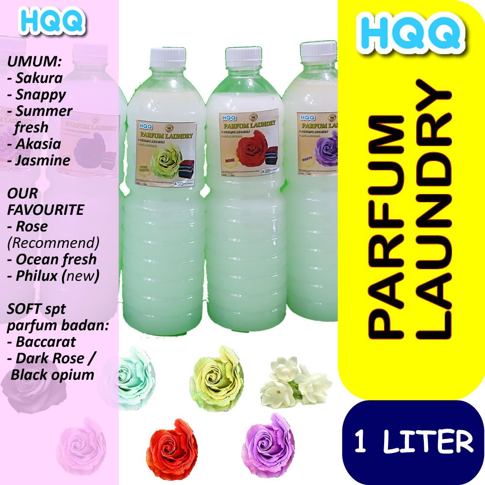 Jual HQQ PARFUM LAUNDRY 1L GRADE A+ & PELICIN SETRIKA ,PARFUM MAWAR ...
