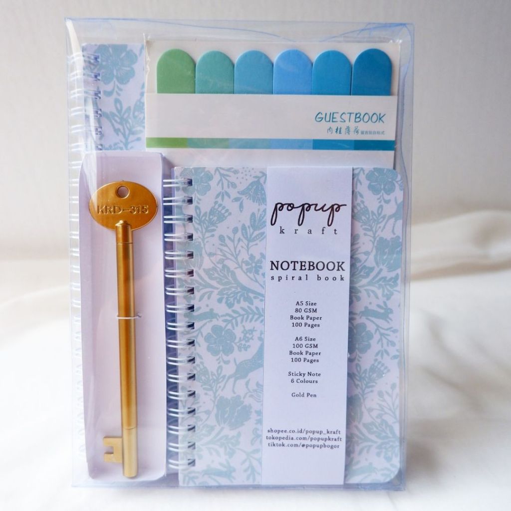 Jual Notebook Spiral | Planner Kit | Paket Buku Harian | Notebook Kit ...