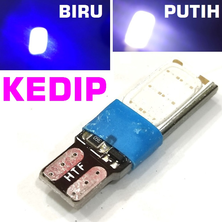 Jual PALING MURAH DI INDONESIA LED T10 HTF 2 Mode Kedip Kotak Putih ...