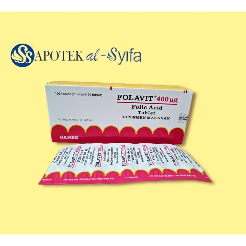 Jual Folavit vitamin asam folat 1 keping isi 10 tablet | Shopee Indonesia