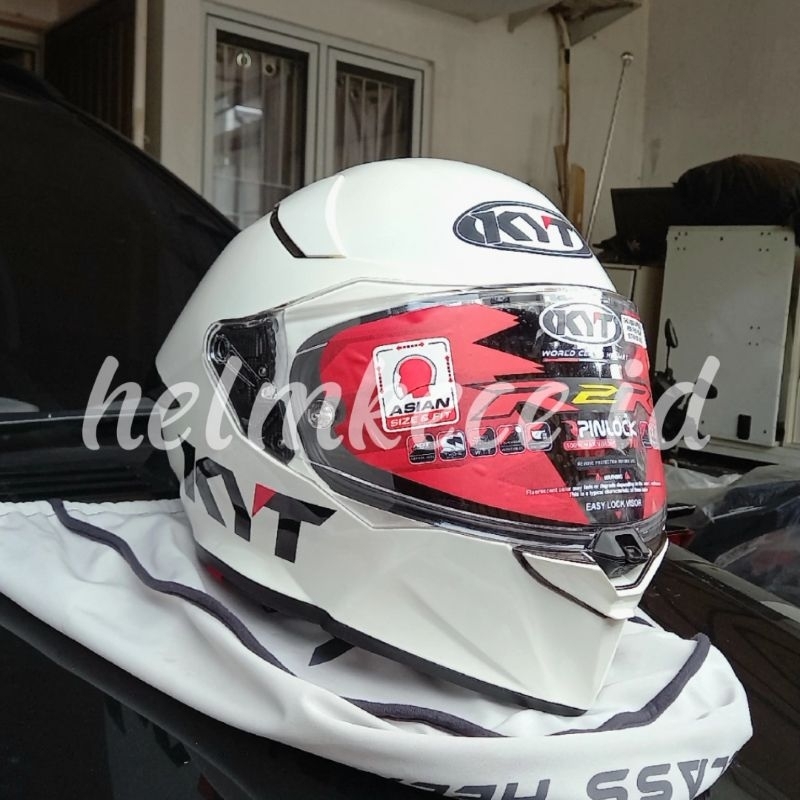Jual KYT R2R Plain White | Shopee Indonesia