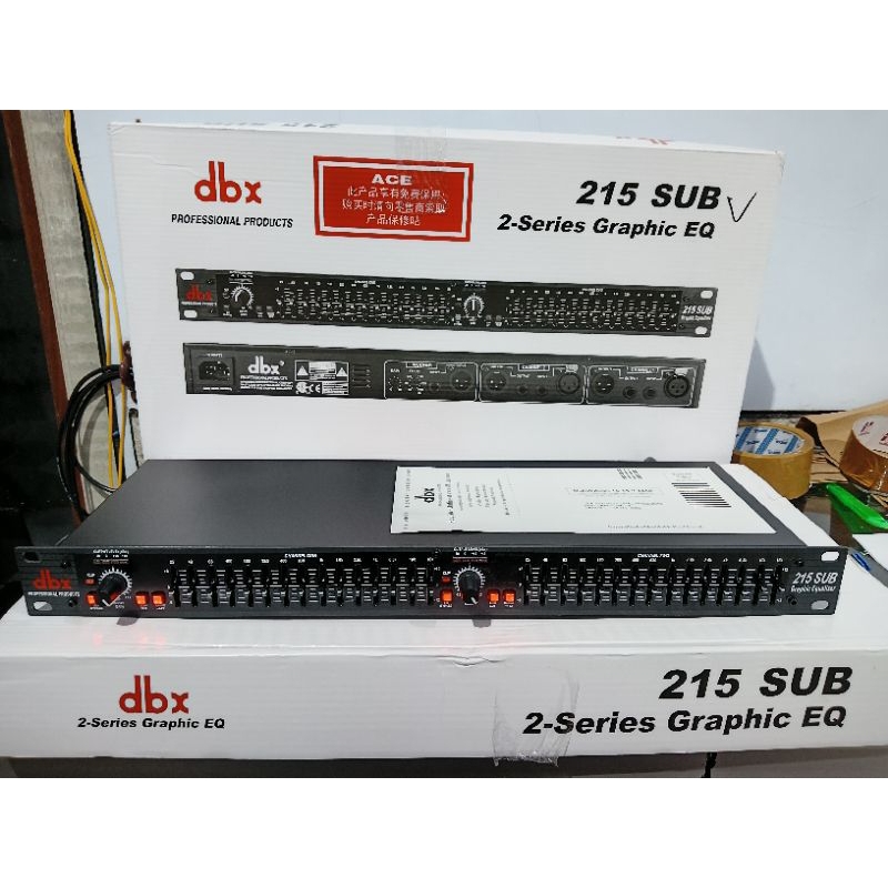 Jual Equalizer dbx 215 sub output subwoofer+ frekuensi 2 channel 15 band | Shopee Indonesia