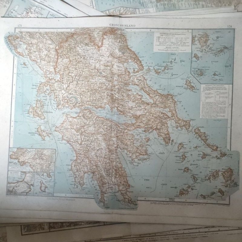 Jual Maps World Old Vintage Peta Dunia Kuno Cetakan 1912 Peta Negara ...