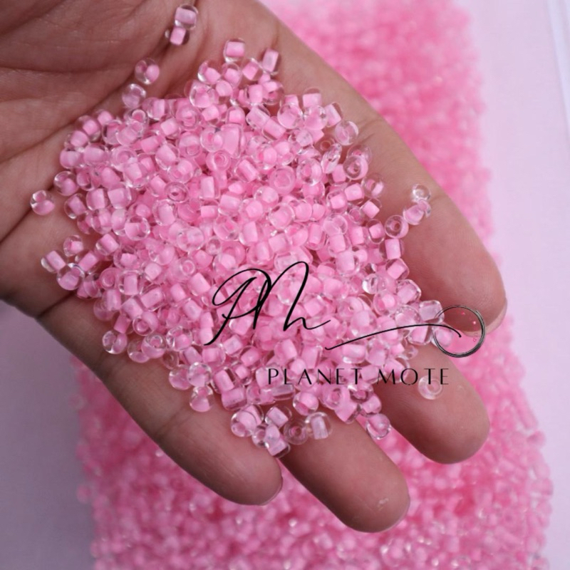 Jual Manik Payet Pasir 6/o Mote Pasir Kaca Bening 4mm isi 1 PON ...