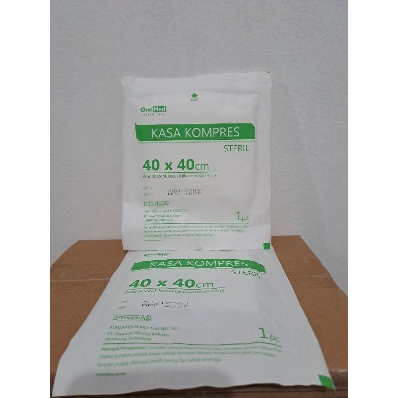 Jual Kasa kompres steril 40x40cm Harga perpcs Kasa kompres 40x40cm ...