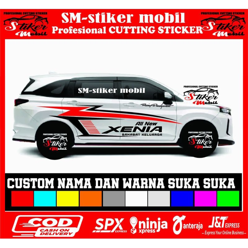 Jual stiker mobil all new xenia all new avanza stiker universal sticker ...