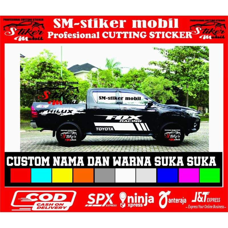 Jual stiker mobil Triton hilux strada dll stiker custom sticker cutting ...