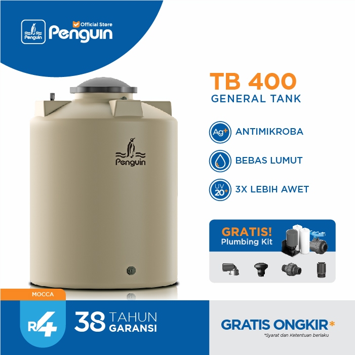 Jual Penguin Toren Tandon Tangki Air General Tank TB 400 4100 Liter ...