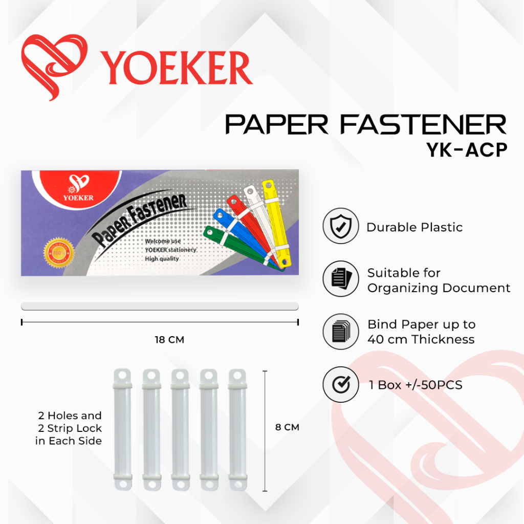 Jual (1 BOX) Paper Fastener Acco Yoeker | Shopee Indonesia