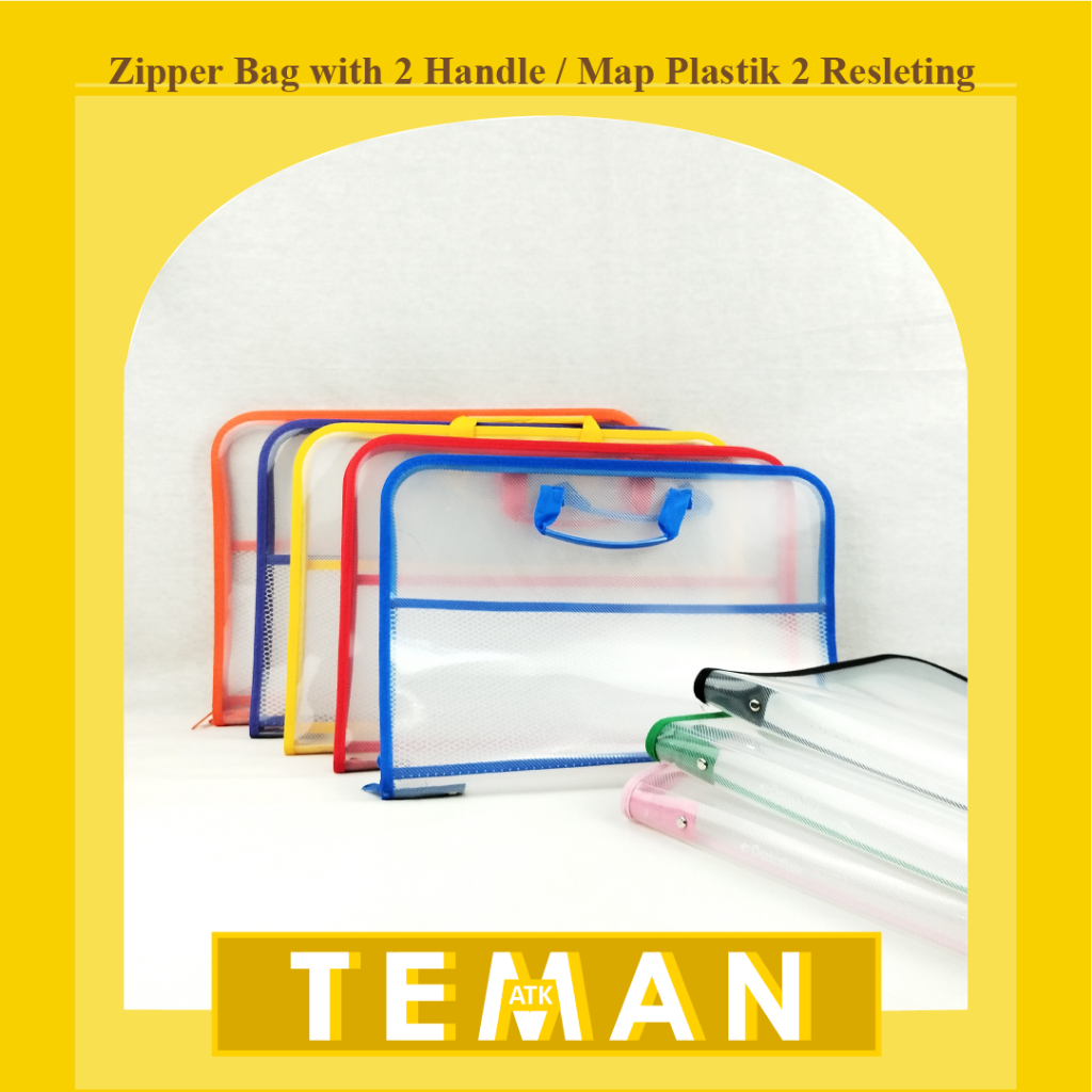 Jual Map Tas 2 Resleting / Zipper Bag with 2 Handle Folio - Dataflex ...