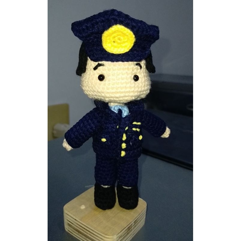 Jual Amigurumi Police | Amigurumi Polisi | Crochet | Custom | Shopee ...