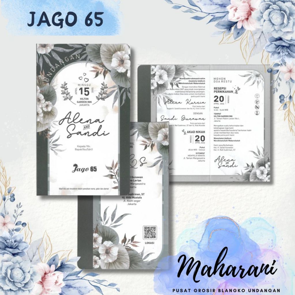 Jual Blangko undangan atau kertas undangan pernikahan merek JAGO 65 ...