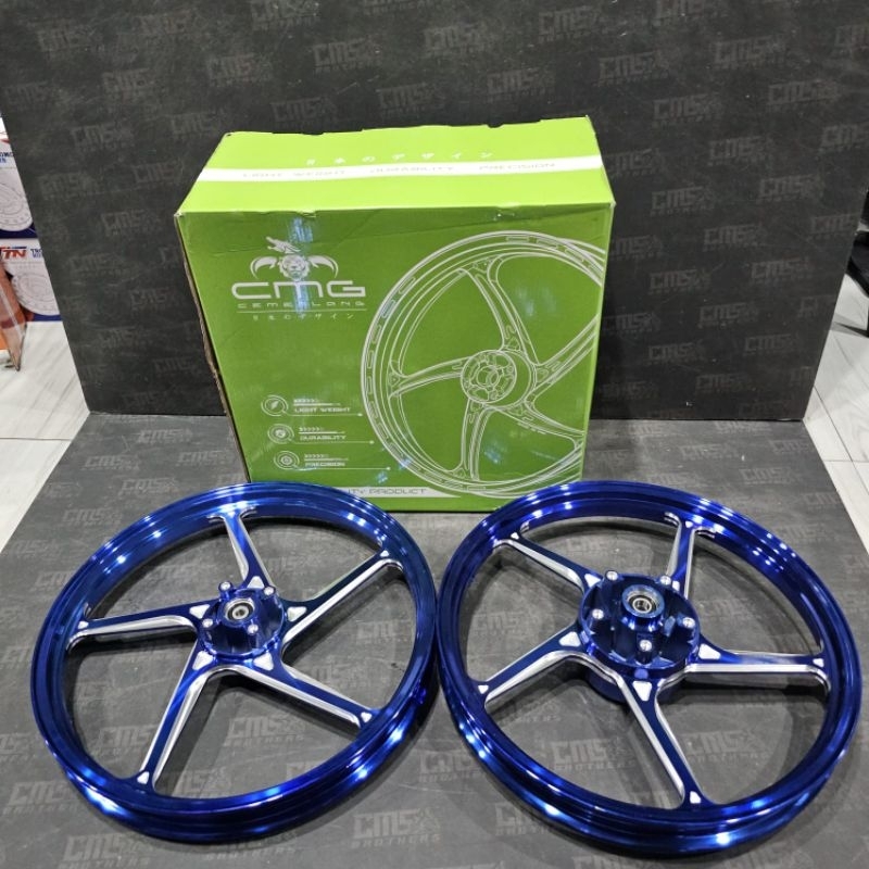 Jual Velg Velek CMG CNC Casting 511 R17 Yamaha Mx King Biru | Shopee ...