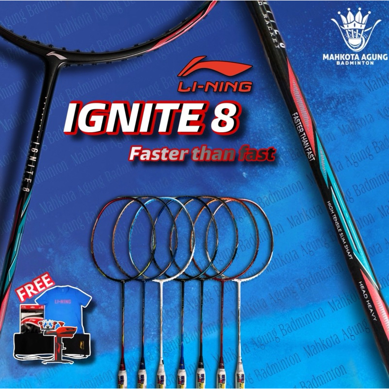Jual RAKET BADMINTON bulutangkis Li ning LINING IGNITE 8 dan 7 ORIGINAL ...