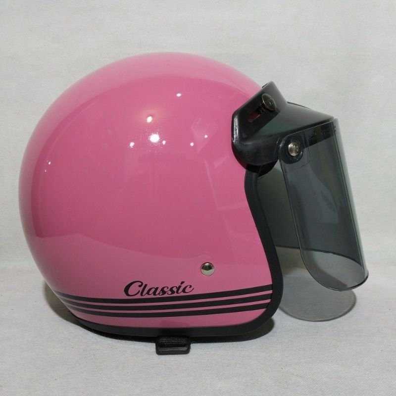 Jual HELM BOGO CLASIC KACA DATAR CEWEK DAN COWOK FREE PACKING DUS DAN ...