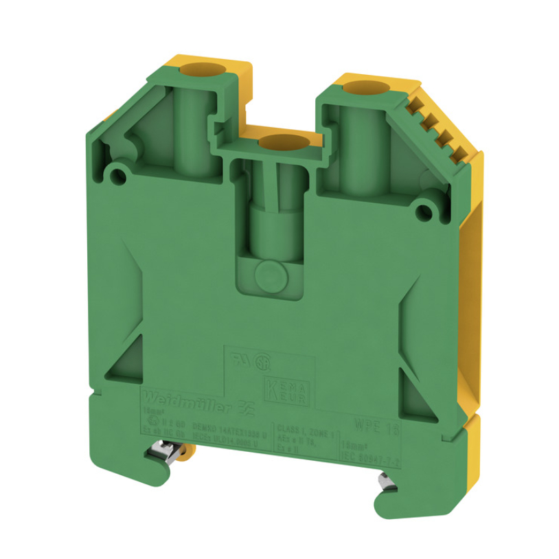 Jual Weidmuller Terminal Block Grounding (PE) WPE 16 - 16mm | Shopee ...