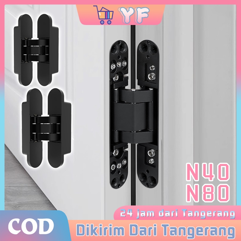 Jual 1Set Engsel Tanam Pintu Invisible Hinges Engsel Door Hinge Dengan ...