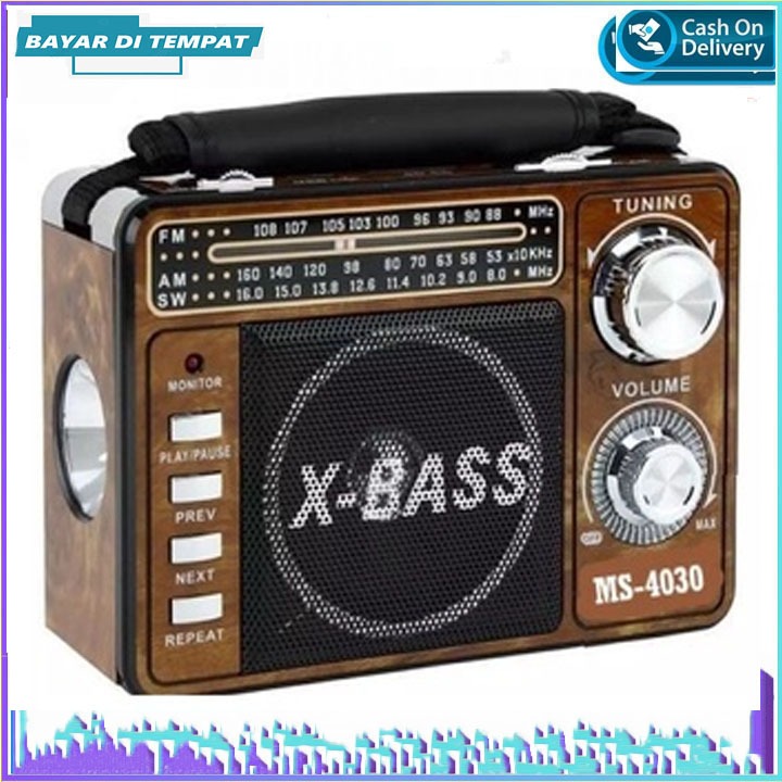 Jual Radio SN-4020BT Radio Jadul Fm Am Bluetooth Pemutar MP3 USB Memori ...