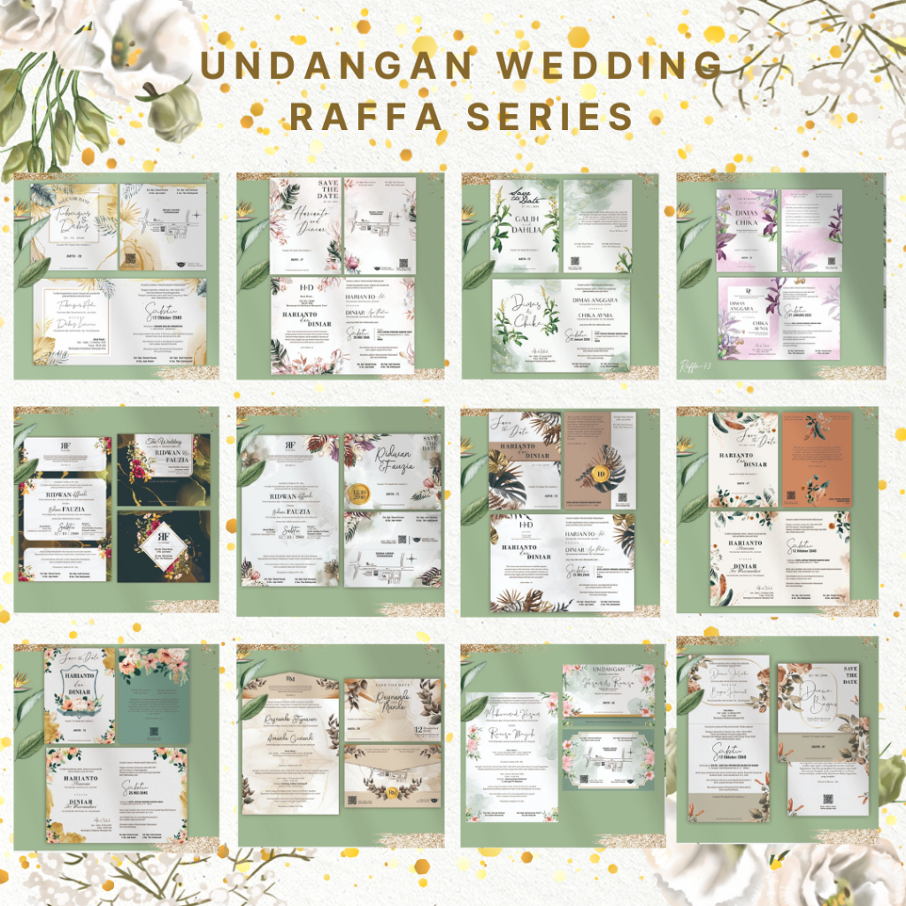 Jual Undangan Wedding Raffa Series 1 | Undangan Cetak | Undangan Murah ...
