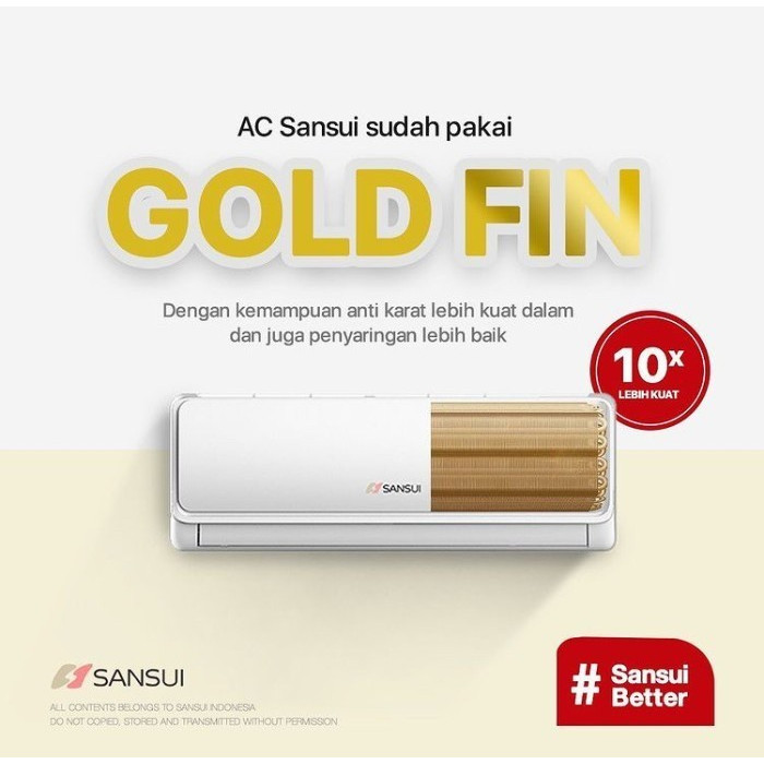 Jual AC SANSUI JAPAN L05S2 1/2 PK STANDAR 0.5 PK | Shopee Indonesia