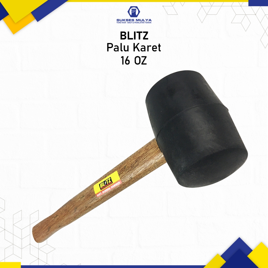 Jual BLITZ Palu Karet Gagang Kayu / Martil Hummer | Shopee Indonesia