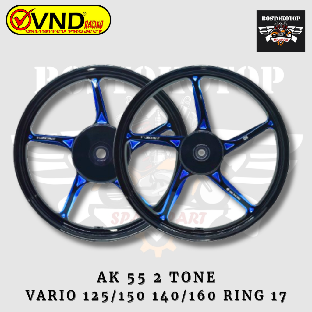 Jual VND Velg Pelg Racing Tipe AK 55 Twotone 2 Warna Ukuran 140 160 Ring 17 Vario 125 Vario 150 ...