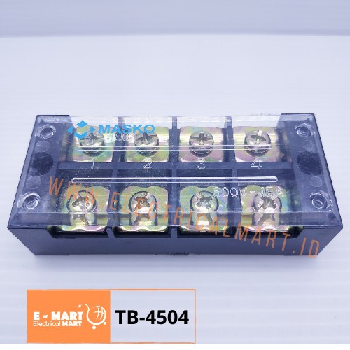 Jual Terminal Blok Kabel TB-4504 Blok Kabel 4 Pole 45A | Shopee Indonesia